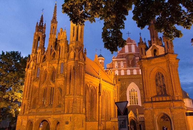 Churches Of St Anne And Bernardini At Night | GET IT ACROSS